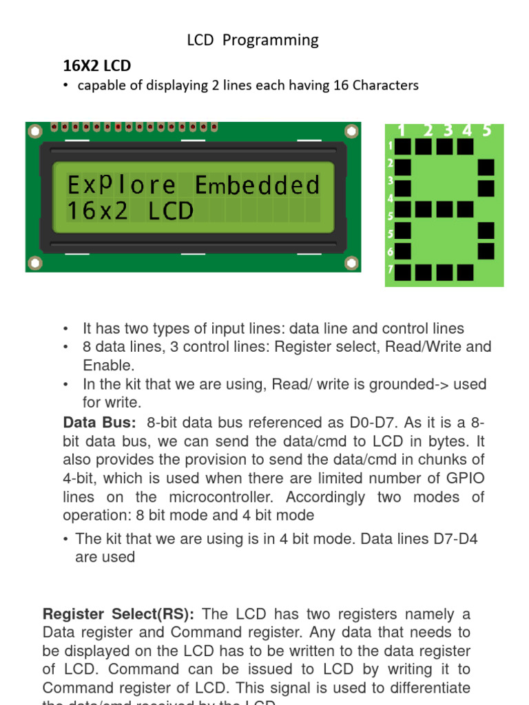 LCD & Keyboard | PDF | Cursor (User Interface) | Liquid Crystal Display