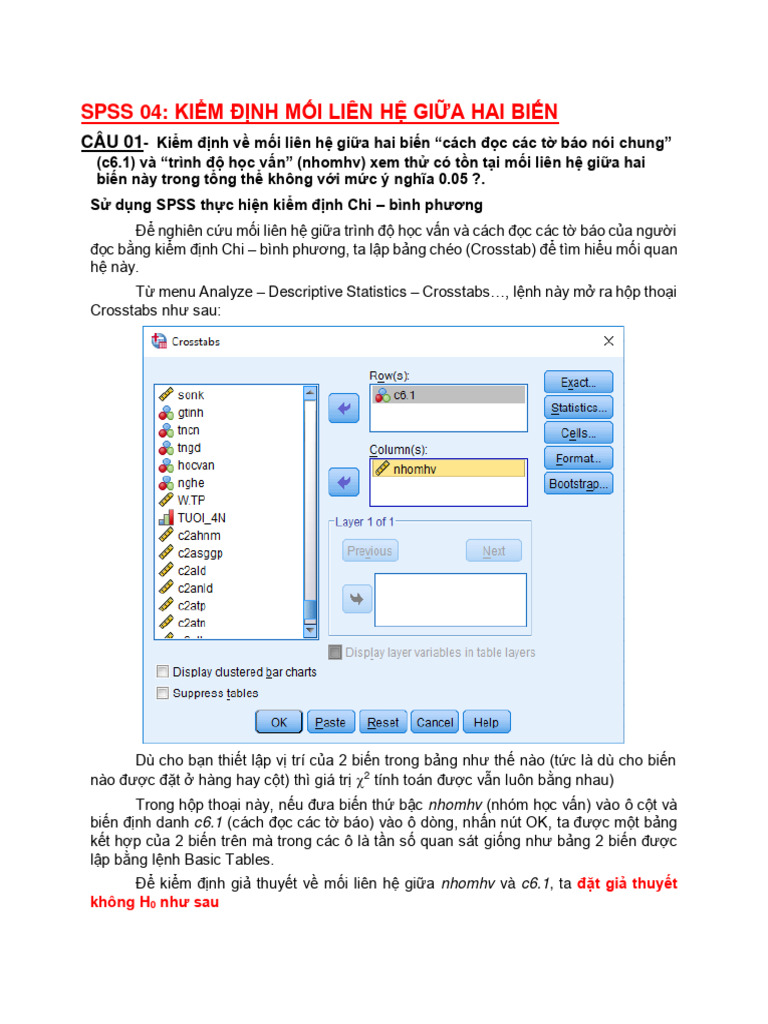2-HD-SPSS 04-Kiem Dinh Moi Lien He Giua Hai Bien | PDF