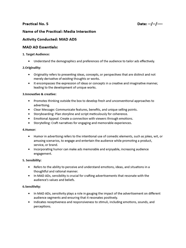 Practical No 5 Media Interaction | PDF | Emotions | Persuasion