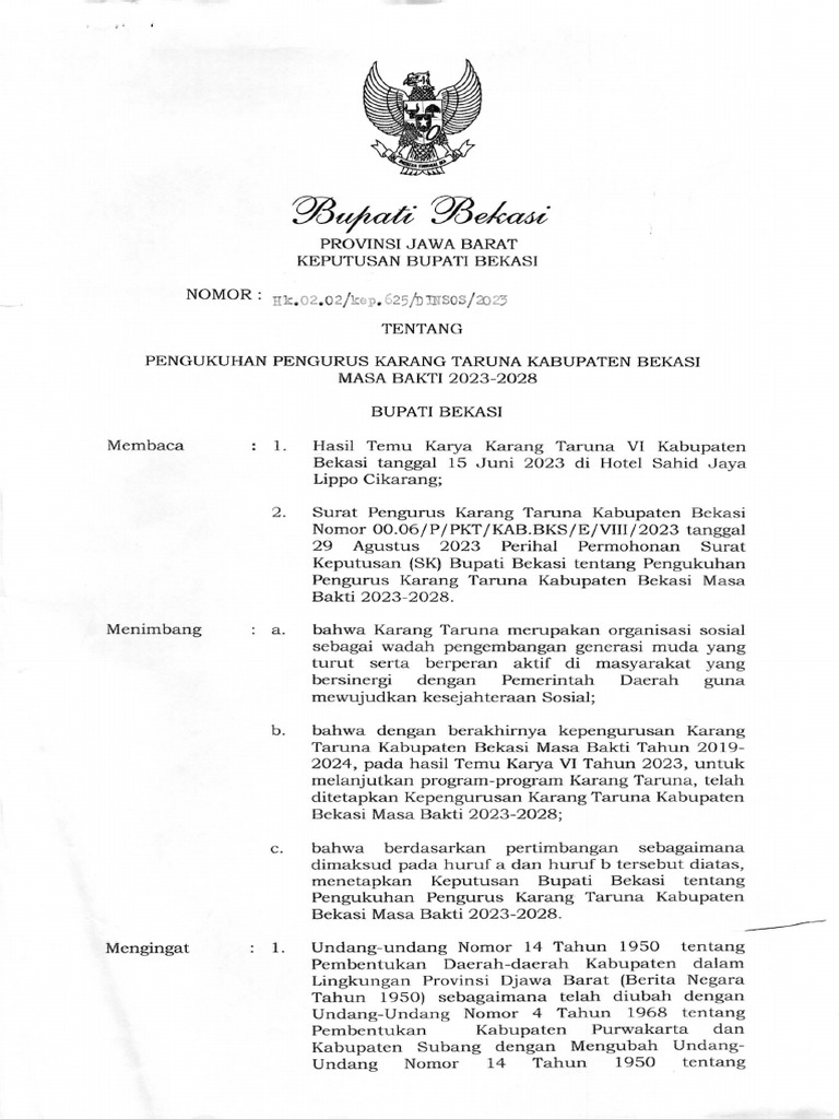 2023 Kep Bup 32160625 | PDF