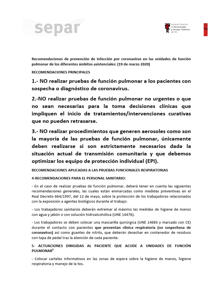 Documento Recomendaciones FP YT | Descargar gratis PDF | Lavado de manos | Especialidades Medicas