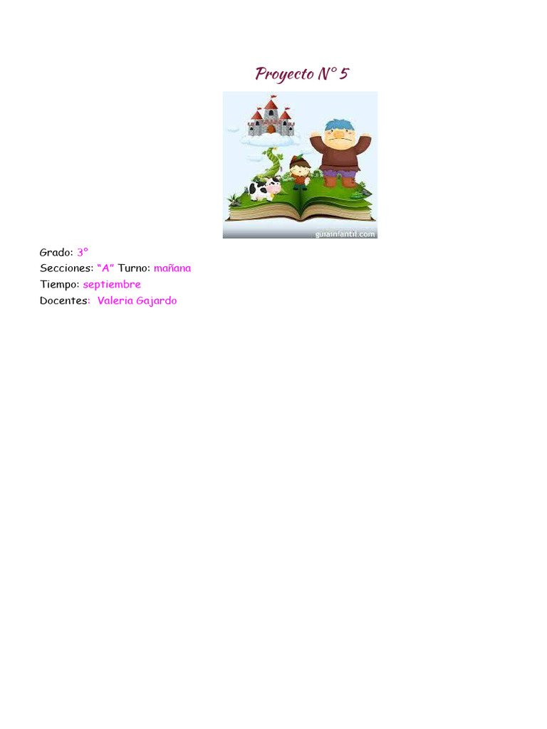 Proyecto "JACK Y LAS HABICHUELAS MAGICAS" | PDF | Poesía | Semilla