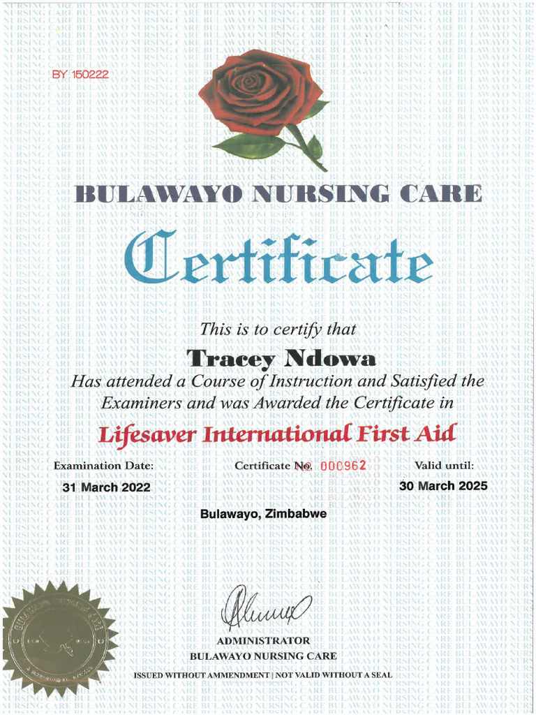 Tracey Firstaid | PDF