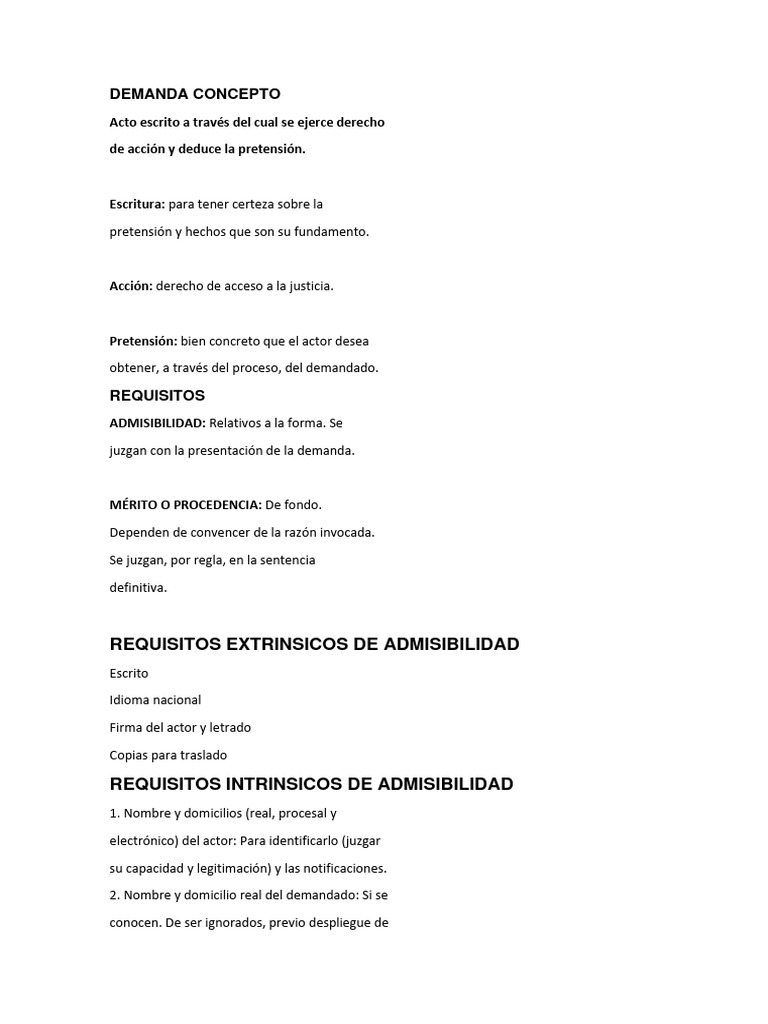 Demanda Concepto-Practicas-Aportes Del DR - Mario R.midon | PDF ...