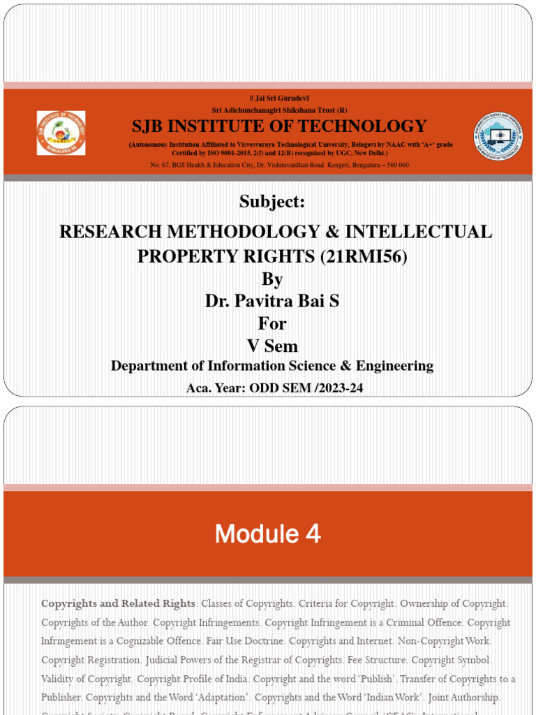 Module_4_PPT_-_part1[1] | PDF | Copyright | Copyright Infringement
