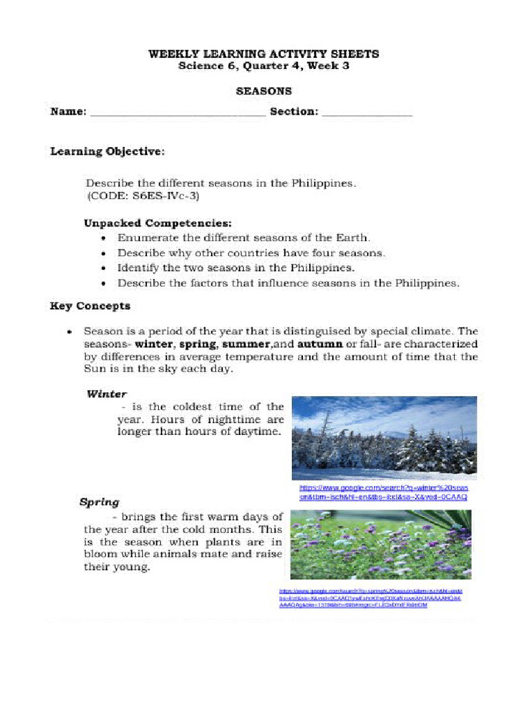 LAS Science-6 Q4 W3-3 | PDF