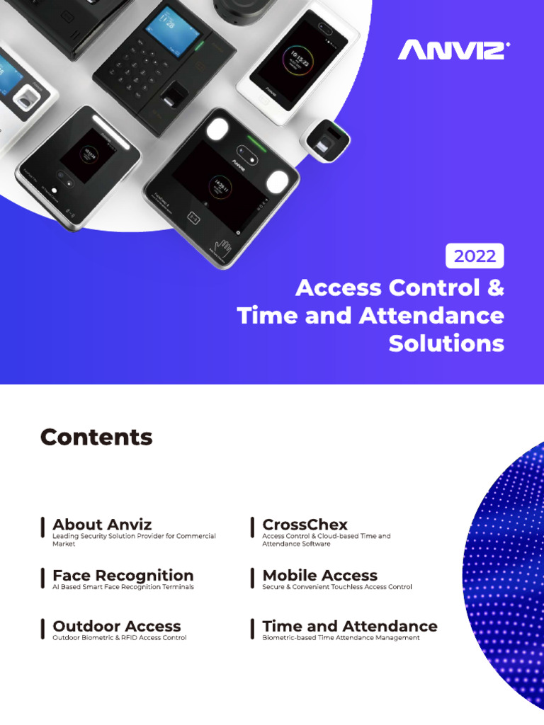 Anviz-Access Control & Time Attendance Products-Brochure-02.18.2022-En ...