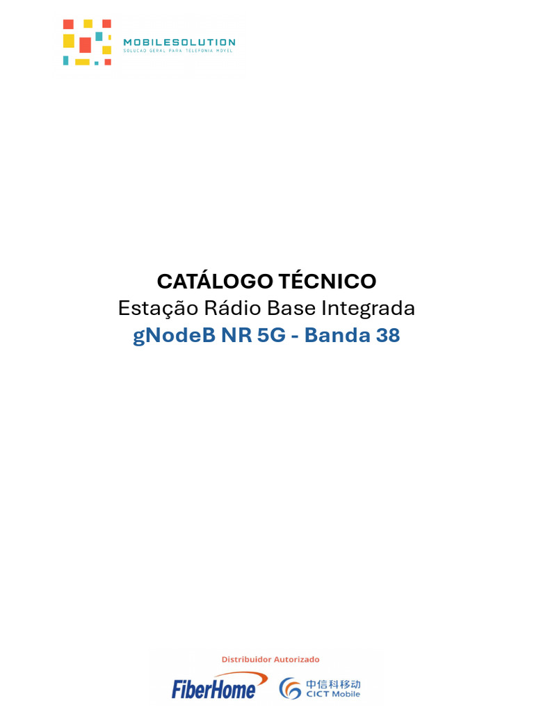 Mobile Solution - Catalogo GNodeB - NR 5G 2600Mhz | PDF | Diodo emissor ...