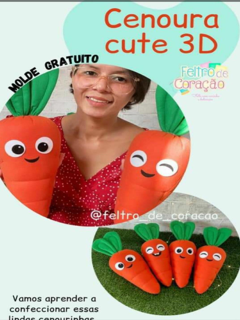 Cenoura Cute 3D | PDF