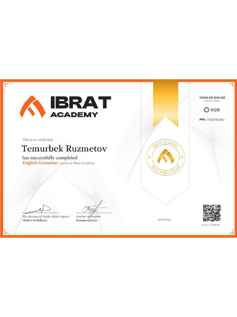 Temurbek Ruzmetov | PDF