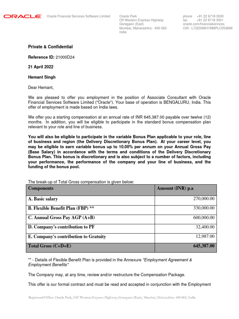 Job Offer-Java - Microservices - Kafka | PDF | Employment | Background ...