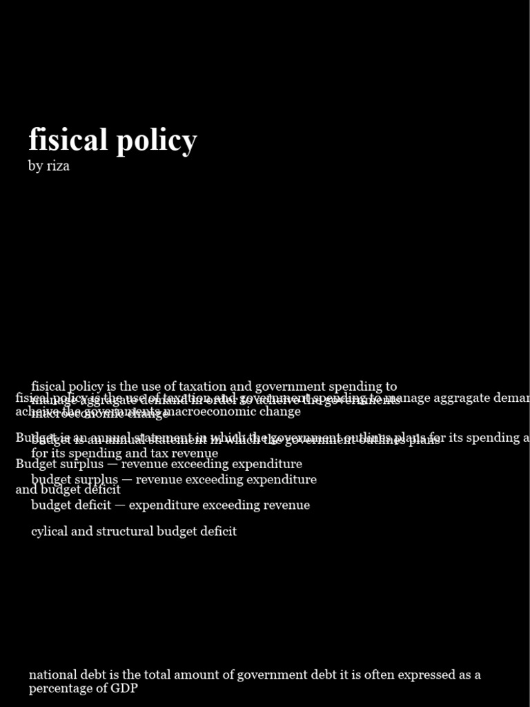 Fisical Policy | PDF | Fiscal Policy | Government Spending