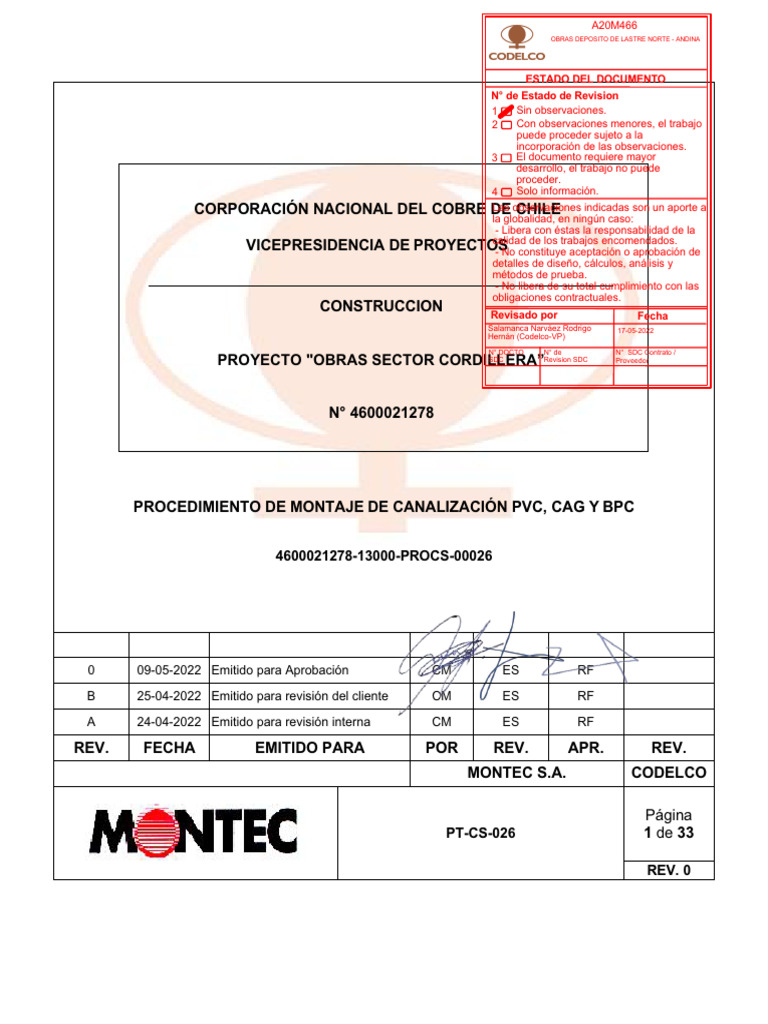 4600021278-13000-Procs-00026 Procd de Montaje de Canalización PVC, Cag ...