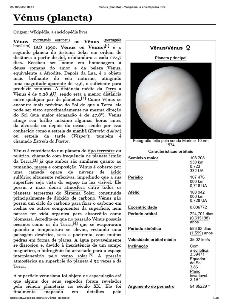 Vénus | PDF | Vênus | Terra