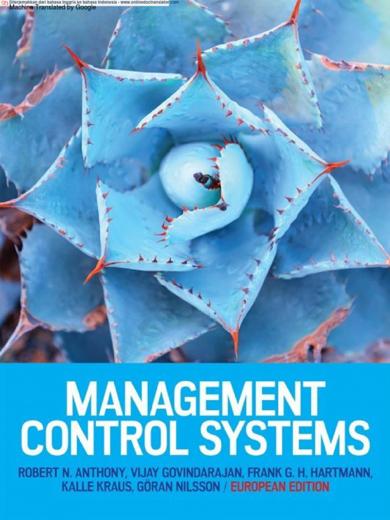 1 100 Management Control Systems by Anthony Robert NGovindarajan ...