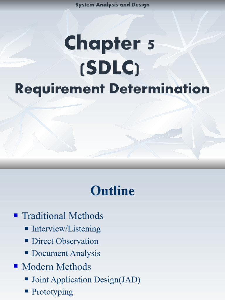 Lecture 5.1 Traditional | PDF | Information | System