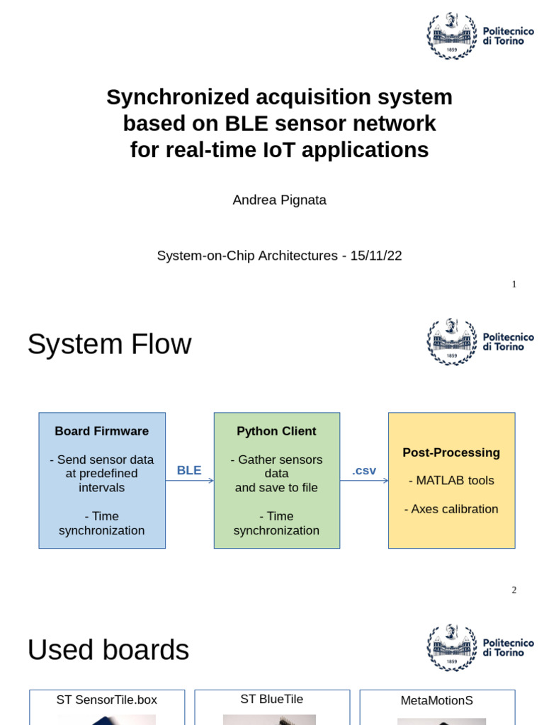 Gu 08 Ap Synchronized BLE Sensor Network | PDF | Computing | Computer Engineering