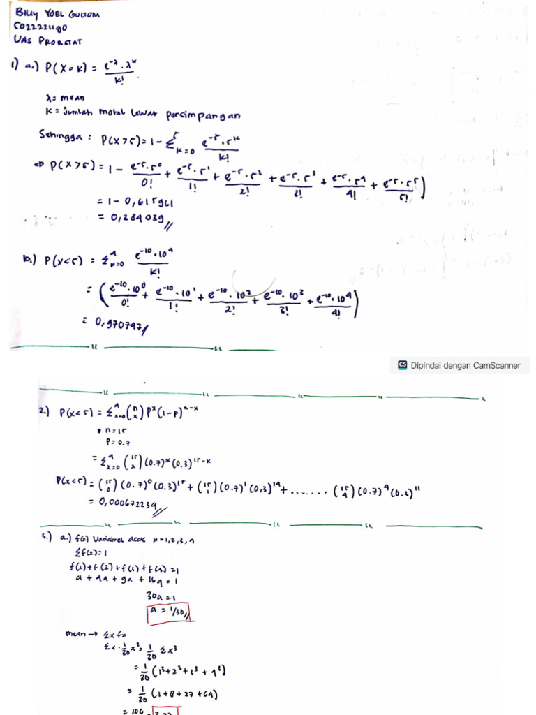 Remidi Uas Probstat | PDF