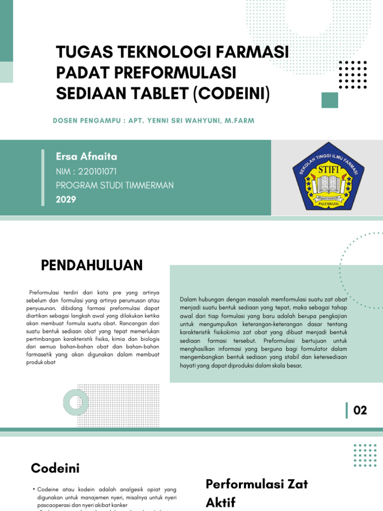 Preformulasi Sediaan Tablet | PDF