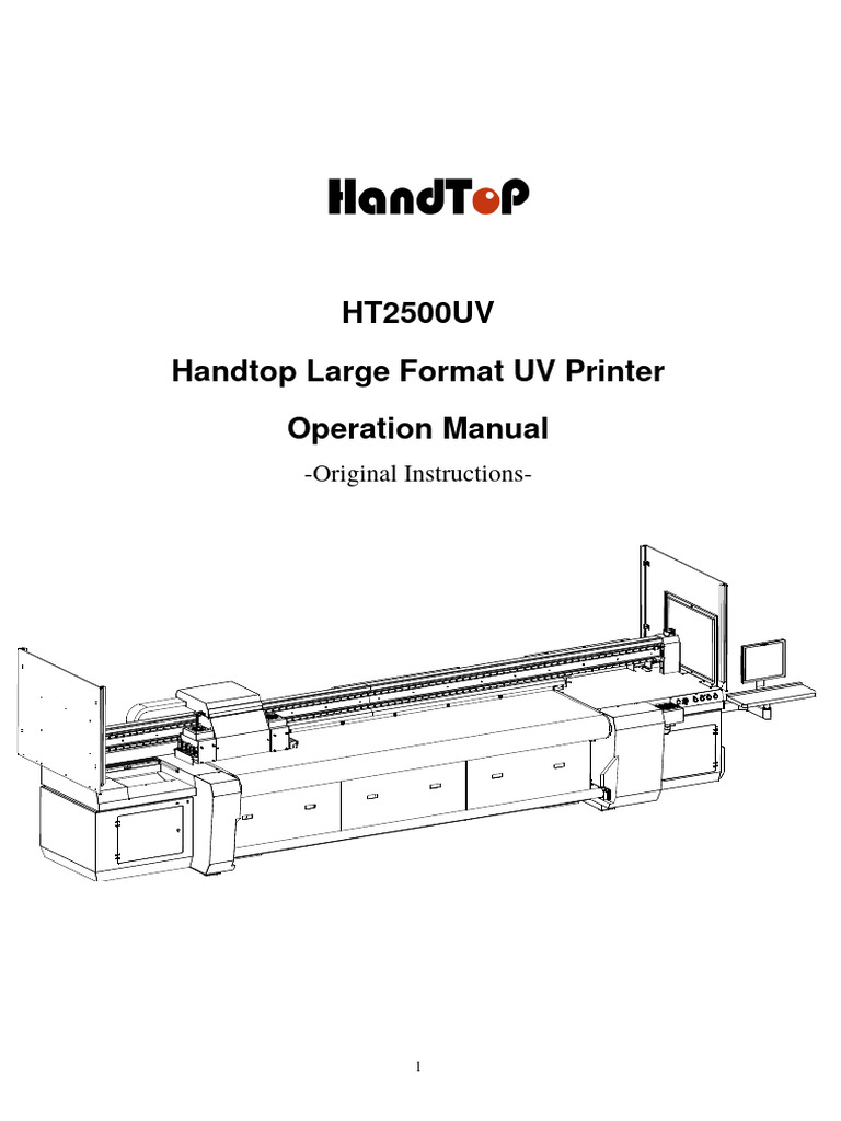 Handtop HT2500UV - User Manual (EN) | PDF | Printer (Computing) | Power Supply