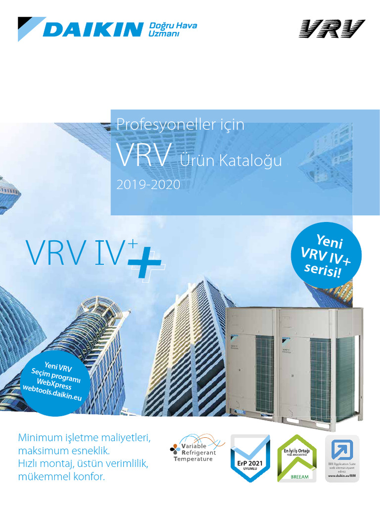 Daikin 2019 VRV Catalogue | PDF