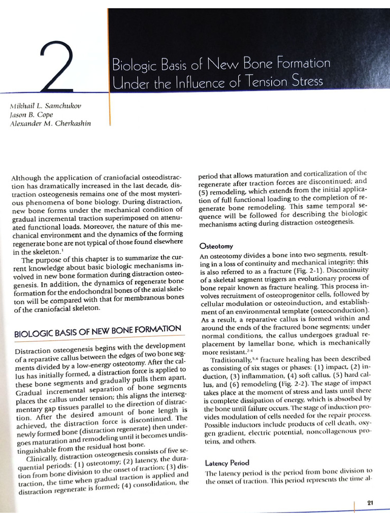 Distraction Osteogenesis | PDF