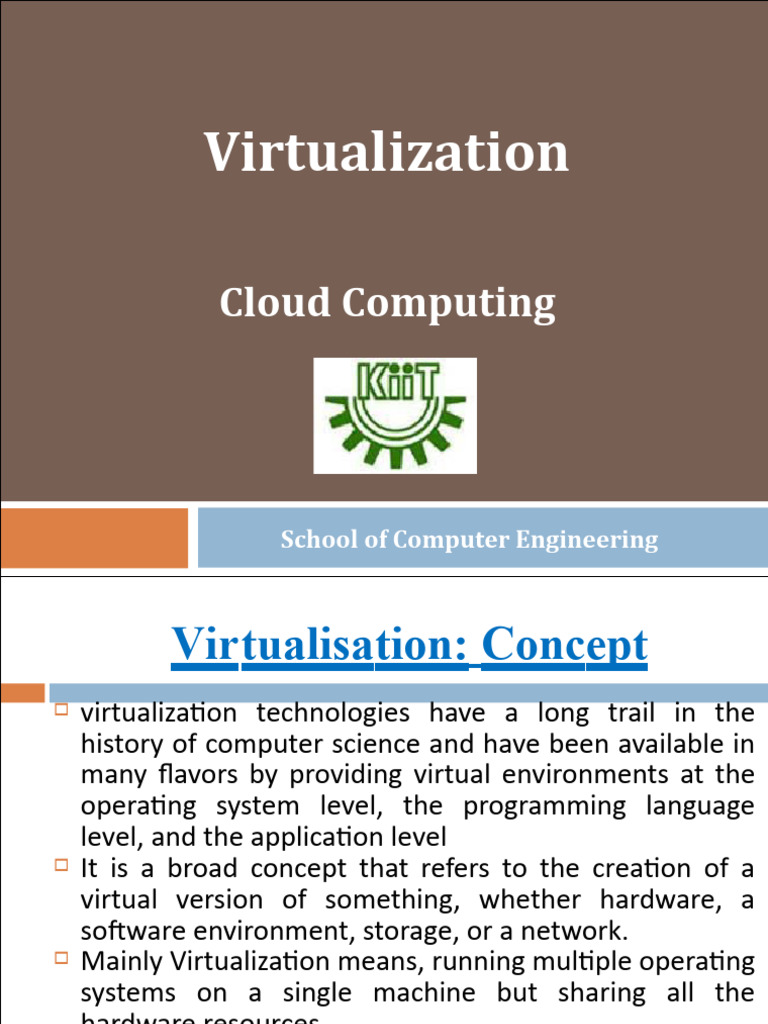 Lect4 Virtualization | PDF | Virtualization | Virtual Machine
