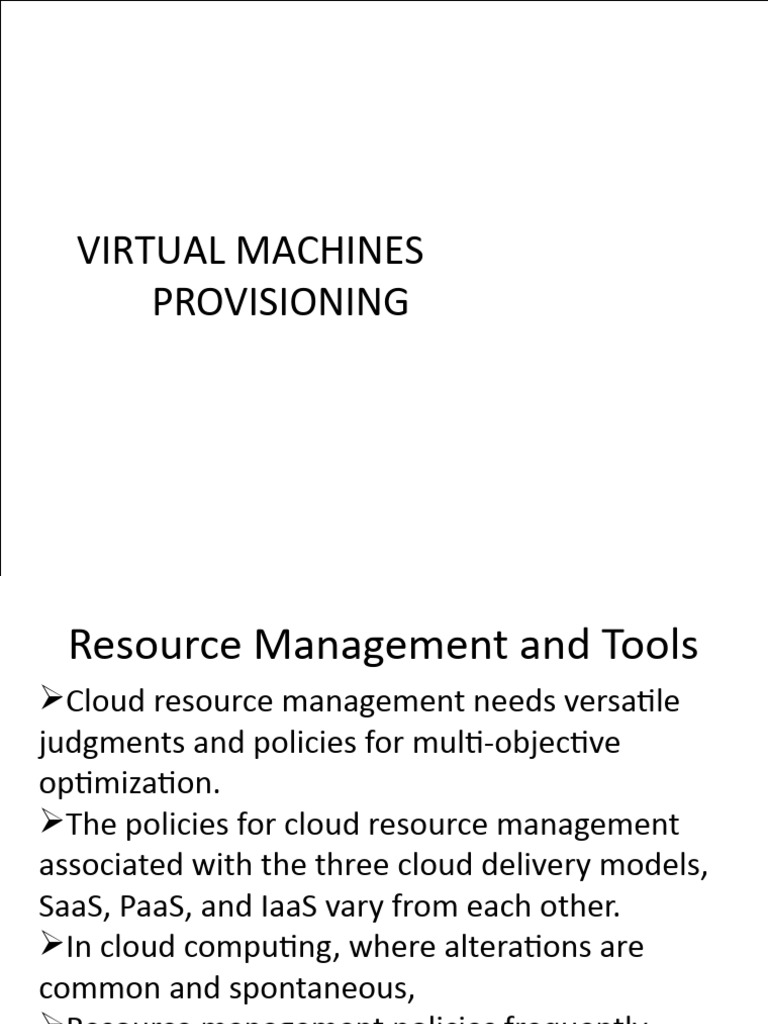 Cloud VM Provisioning & Management | PDF | Cloud Computing | Virtual Machine