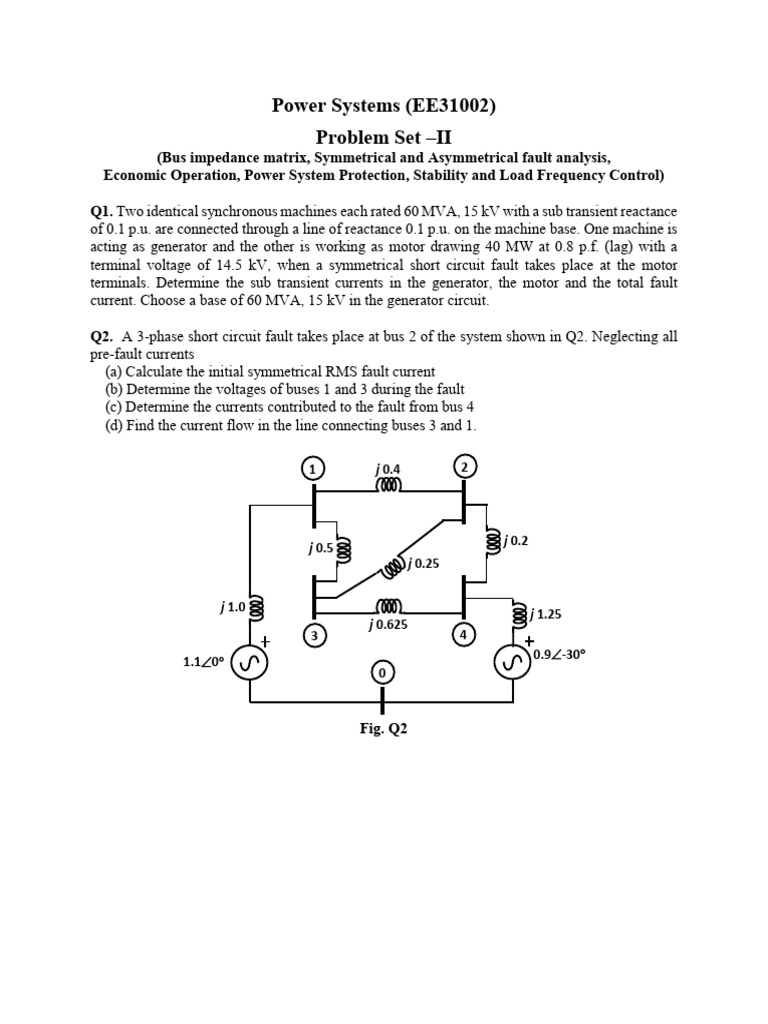 PowerSystem Set2 | PDF | Transformer | Electric Power Transmission