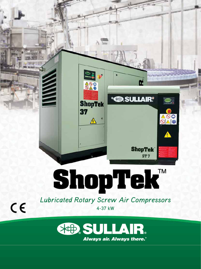 ShopTek CE - 4 37kW | PDF | Mechanical Engineering | Manufactured Goods