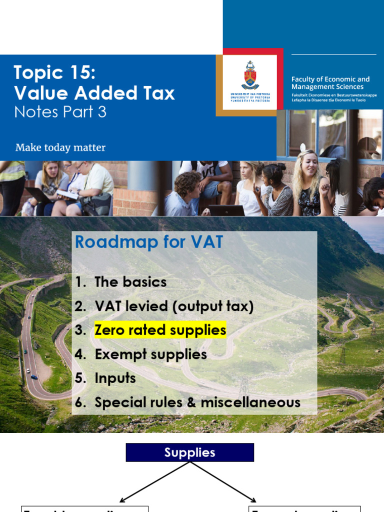 BUS100 2023 Topic 15 VAT Notes 3 | PDF | Value Added Tax | Taxes
