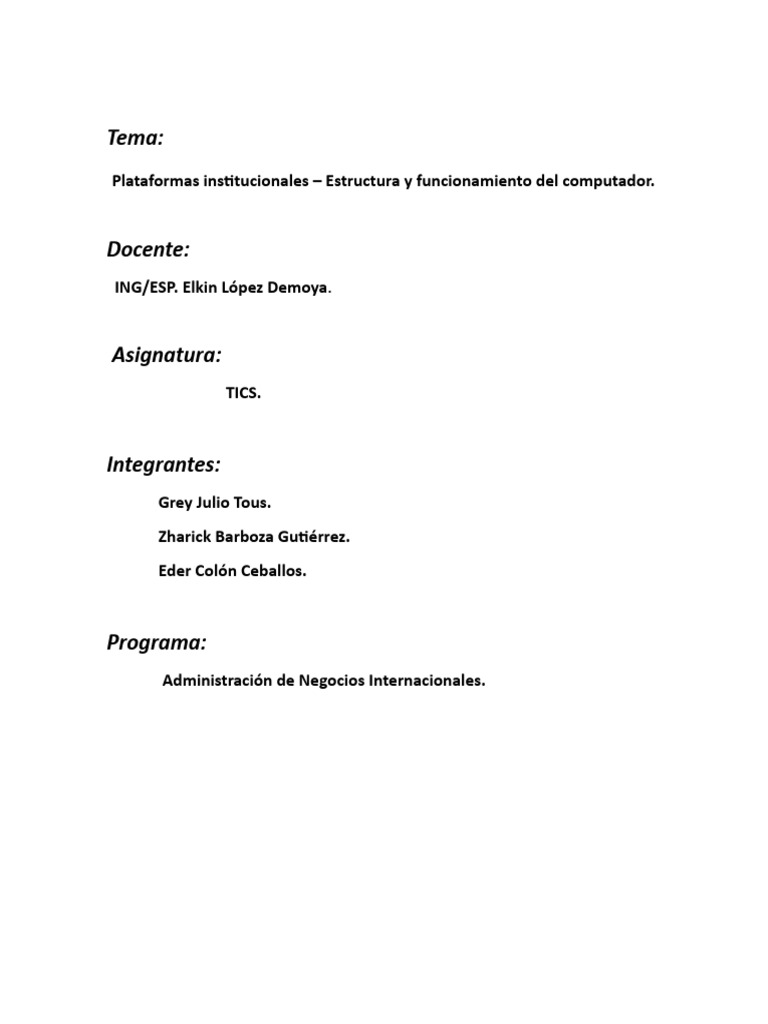 Actividad N°1 Tics | Descargar gratis PDF | Microcomputadoras | Clases de computadoras