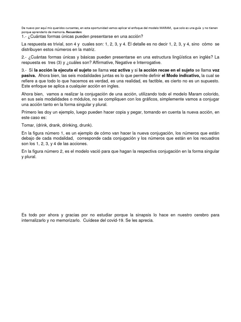 El Modelo Maram-Iv | PDF