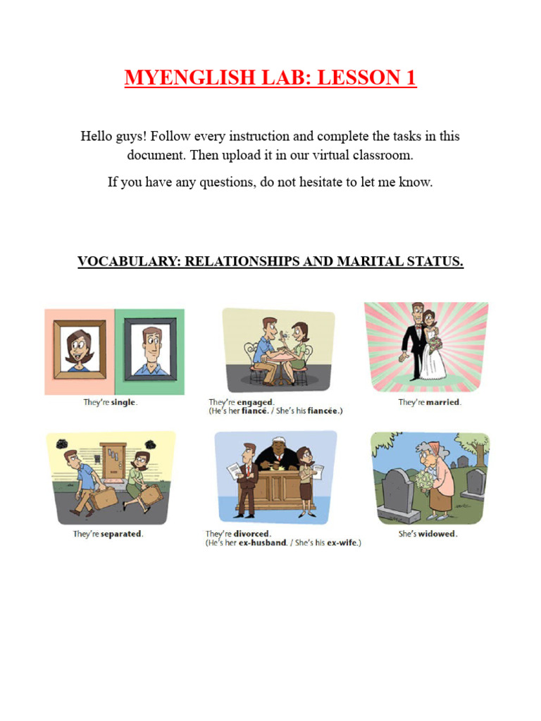 Myenglish Lab Lesson 1 | PDF