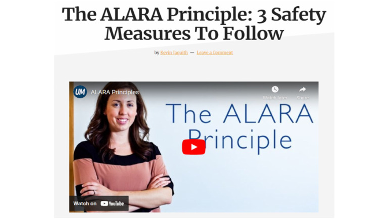 The ALARA Principle | PDF