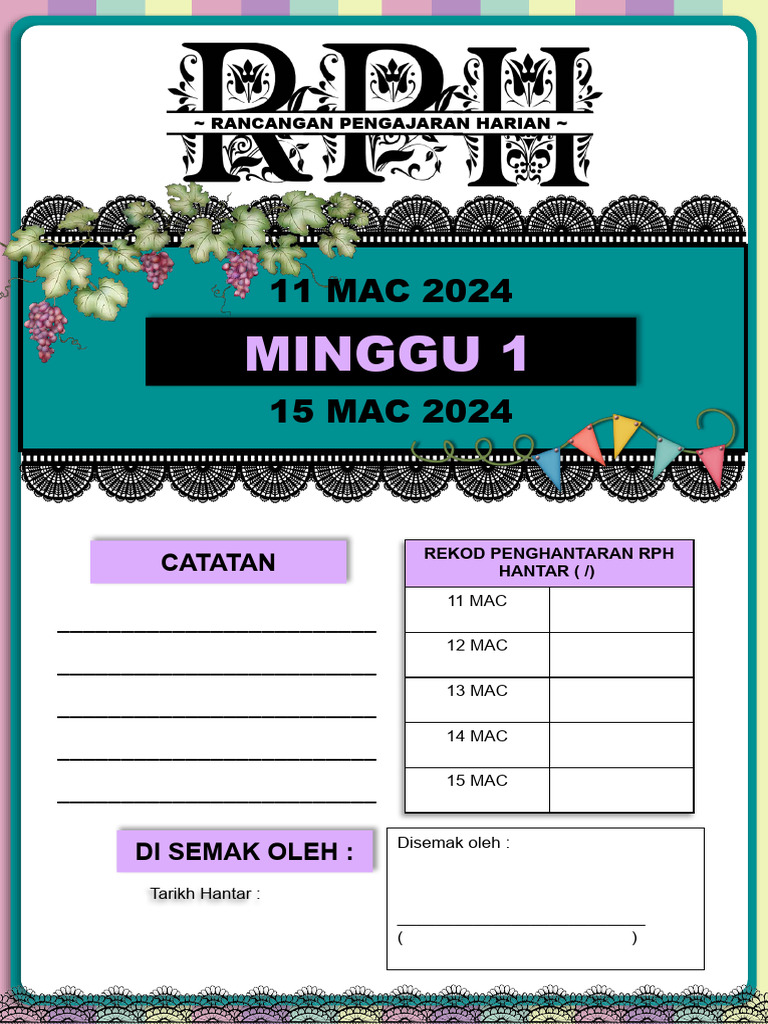 Divider Mingguan Kumpulan B 2024 | PDF