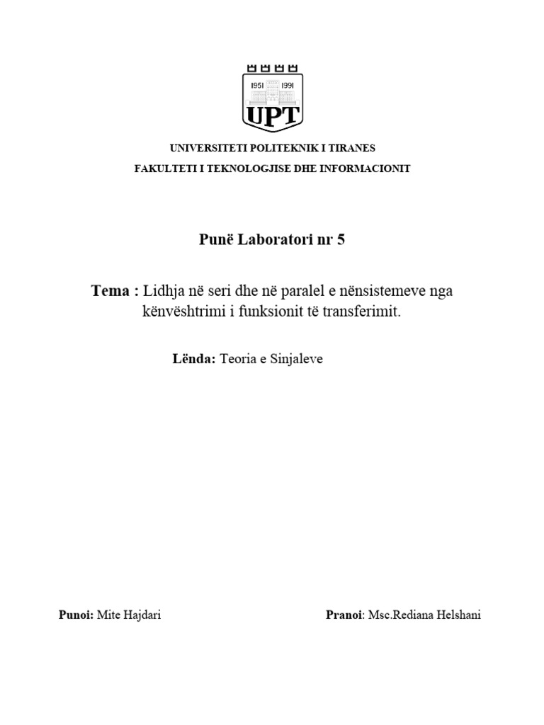 Teori sinjali laborator 5 | PDF