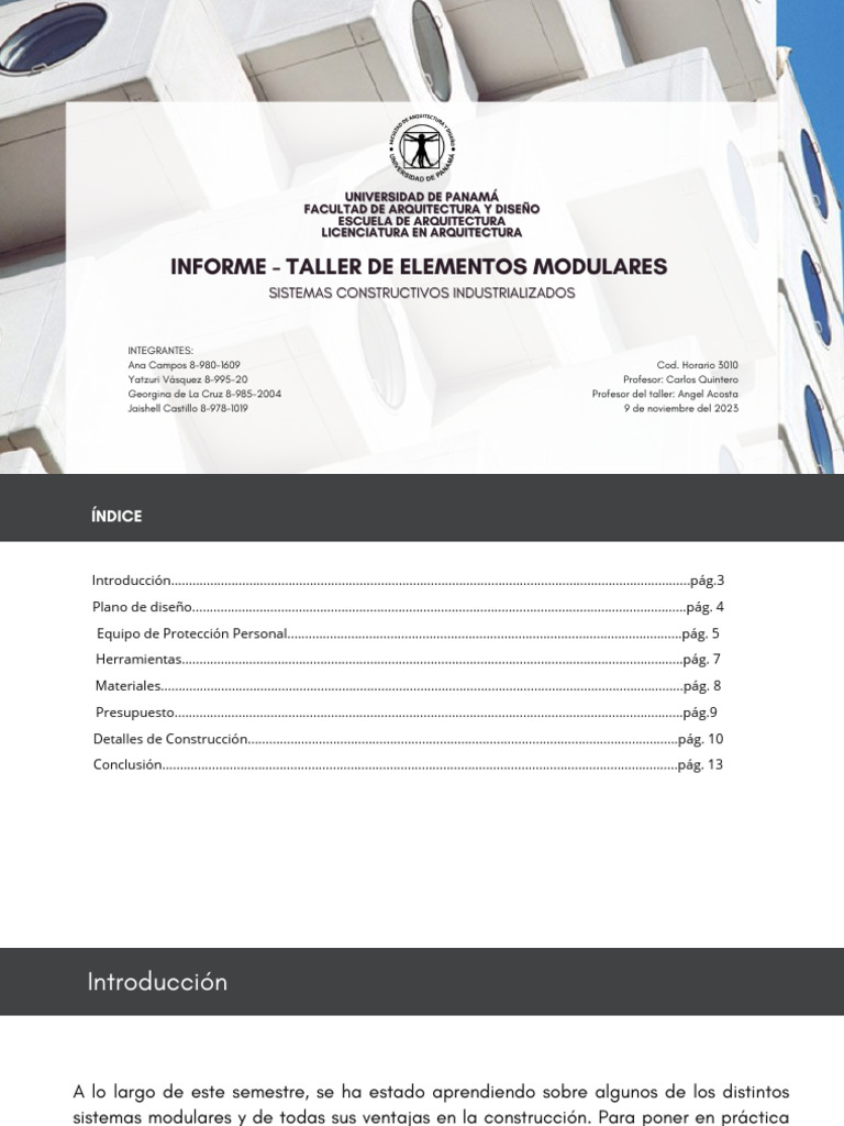 Informe - Pared Modular | Descargar gratis PDF | Scratch (lenguaje de programación)