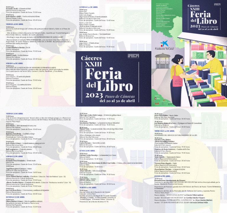 Triptico Feria Libro 23 | PDF