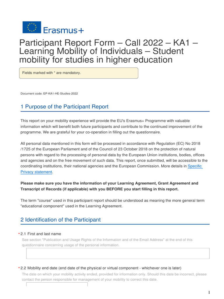 EP-KA1-HE-Studies-2022 13 02 2024 EN | PDF | Learning | Motivation