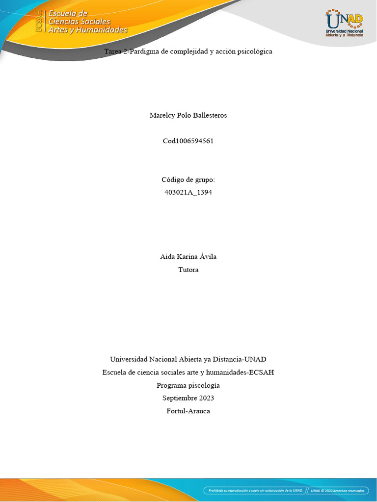 Anexo 2 - Ficha de Lectura - Unidad 1 - Tarea 2 - Paradigma de La ... Anexo 2 - Ficha de Lectura - Unidad 1 - Tarea 2 - Paradigma de La ...