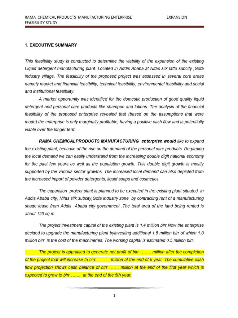 Rama Liquid Soap Feas Expansion | PDF | Economic Growth | Surfactant