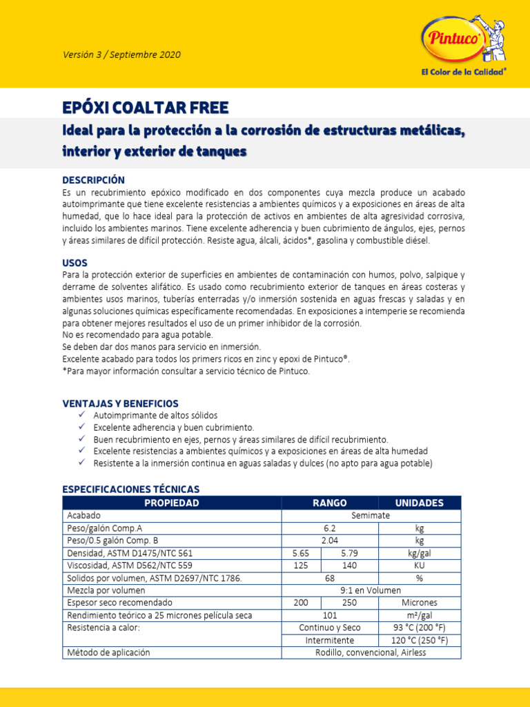 epoxi-coaltar-free | PDF | Materiales