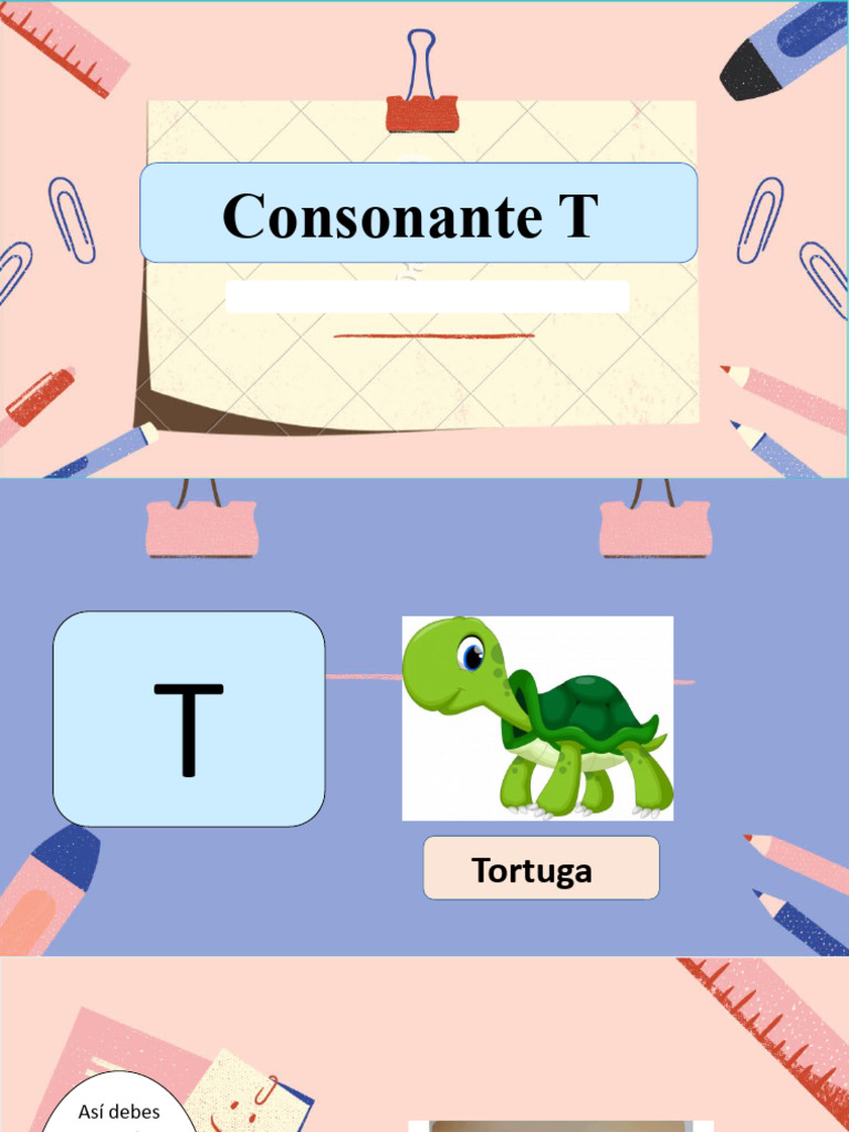 Sonido y Escritura de la Consonante T | PDF