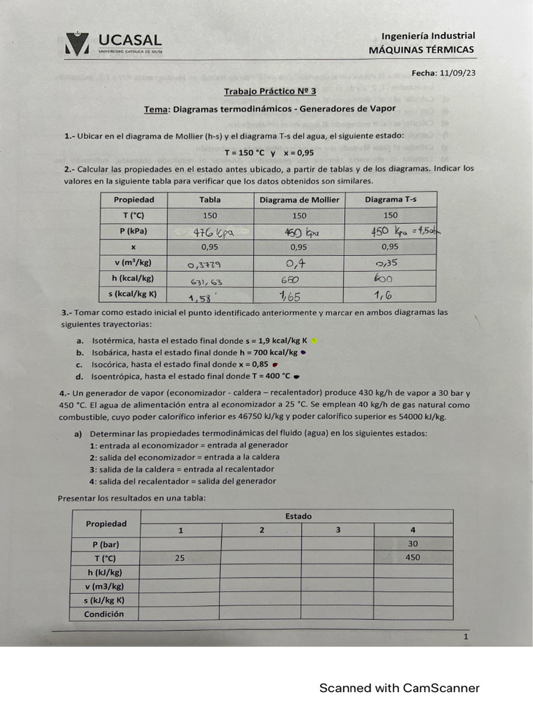 TP3 Maquinas Termicas | PDF