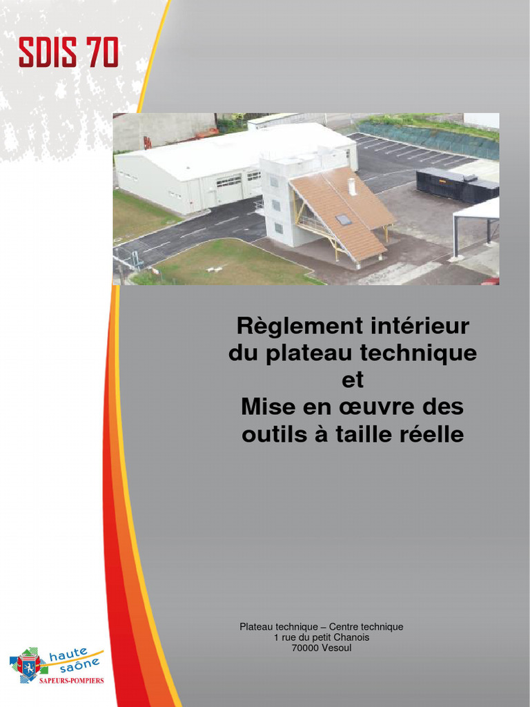 Règlement Intérieur Plateau Technique | PDF | Sécurité | Boissons ...