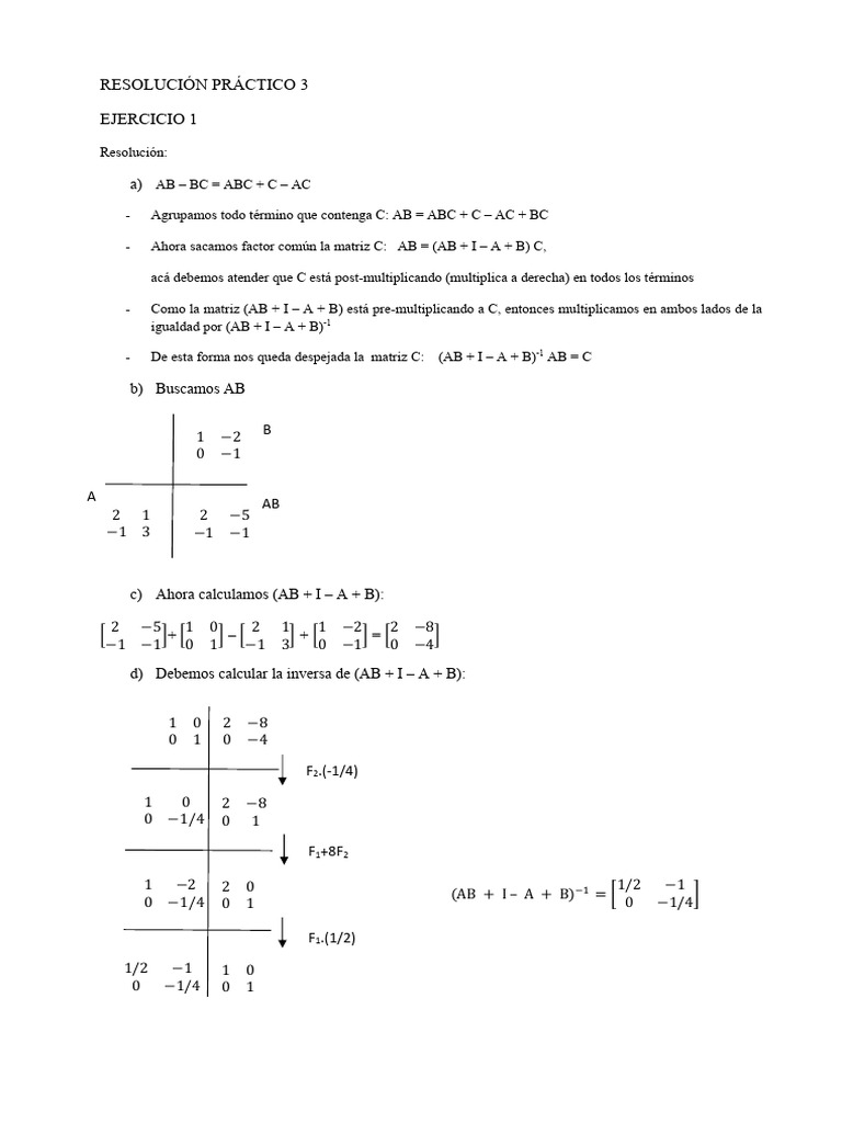 Resol Practico 3 Unidad 2 2024 | PDF | Álgebra | Matemáticas