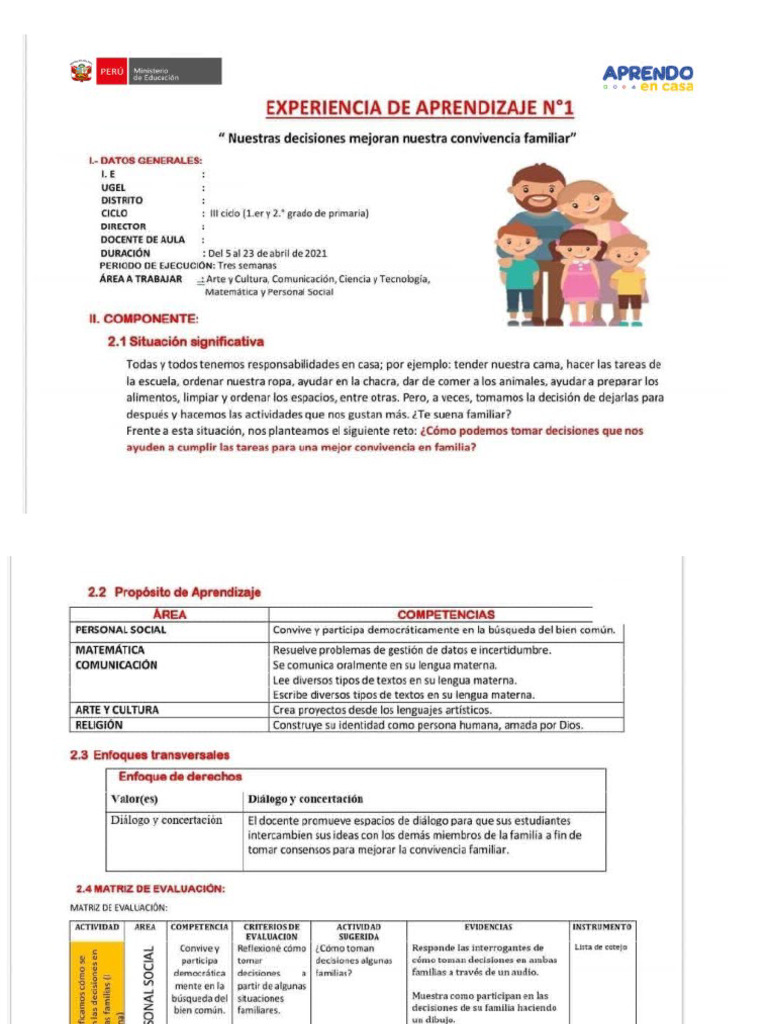 Proyecto de Familia | PDF