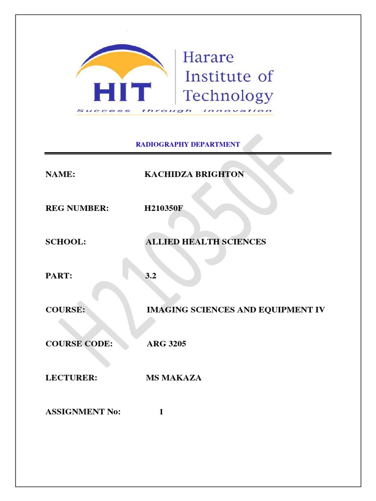 Imaging Assignment 01 | PDF | Vacuum Tube | Rectifier
