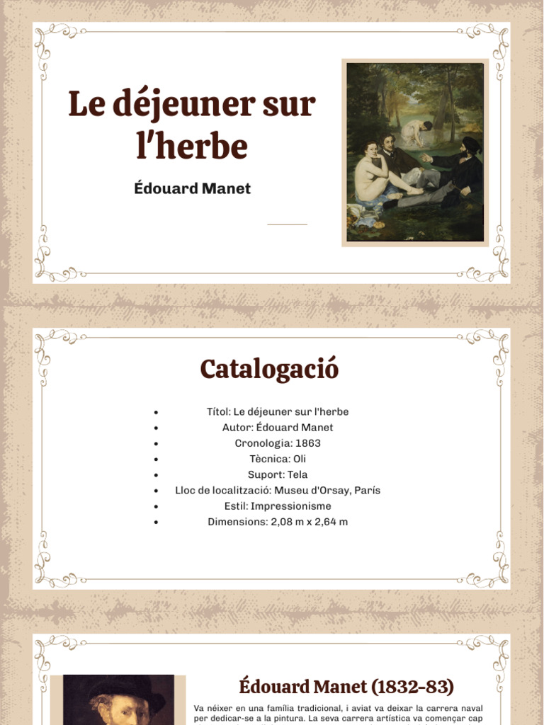 le-dejeuner-sur-l'herbe-manet | PDF